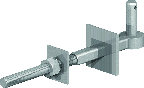 Field Gate Hook to Bolt Welded Washer 19mm Pin - Clarke Fencing