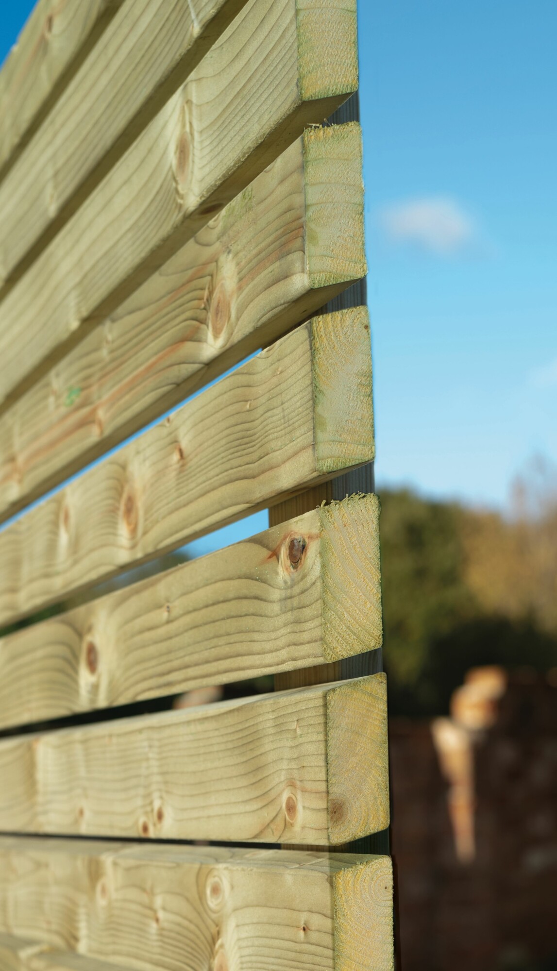 Planed Angled Battening - Clarke Fencing