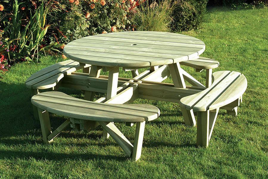 Elite Round Table & Bench Seat ERBS - Clarke Fencing