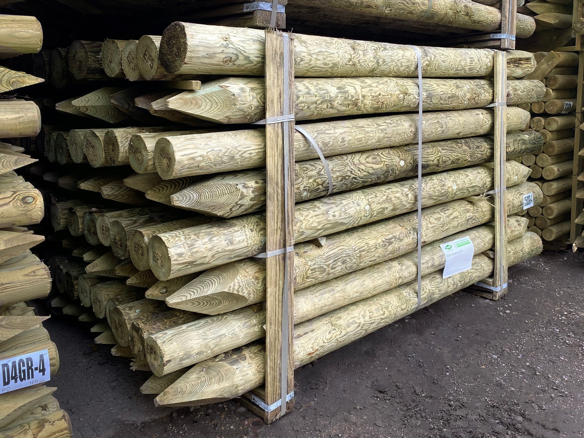 Cundy Peeled Stakes - Clarke Fencing