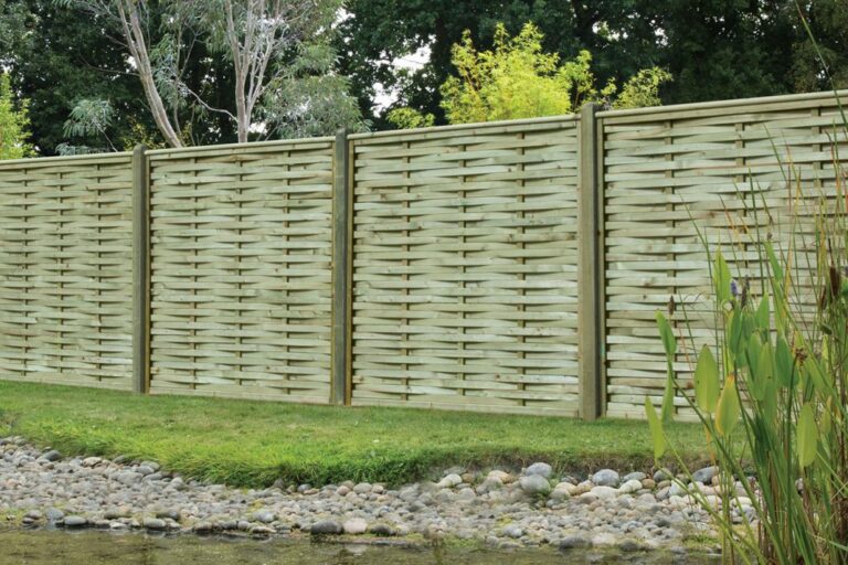 Premium Woven Fence Panels | Horizontal Weave Fence Panels