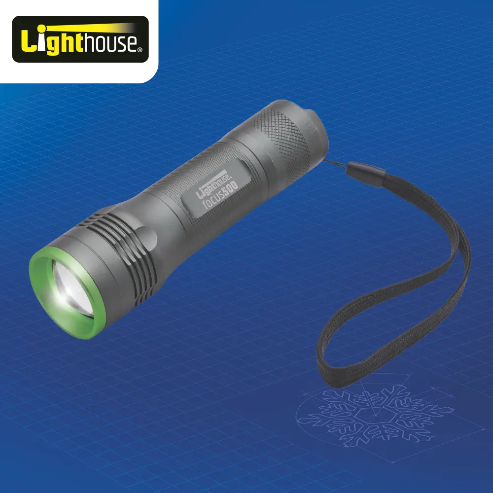 Lighthouse 500 Lumens Elite Focus Torch - Clarke Fencing